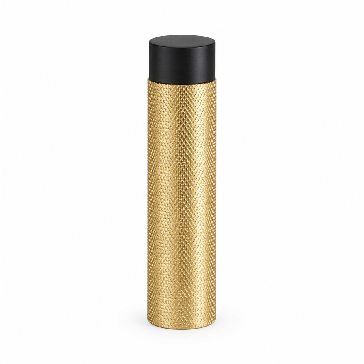 3" Solid Brass Knurled Door Stop – Base Mounted Screw-In | Satin Brass ...