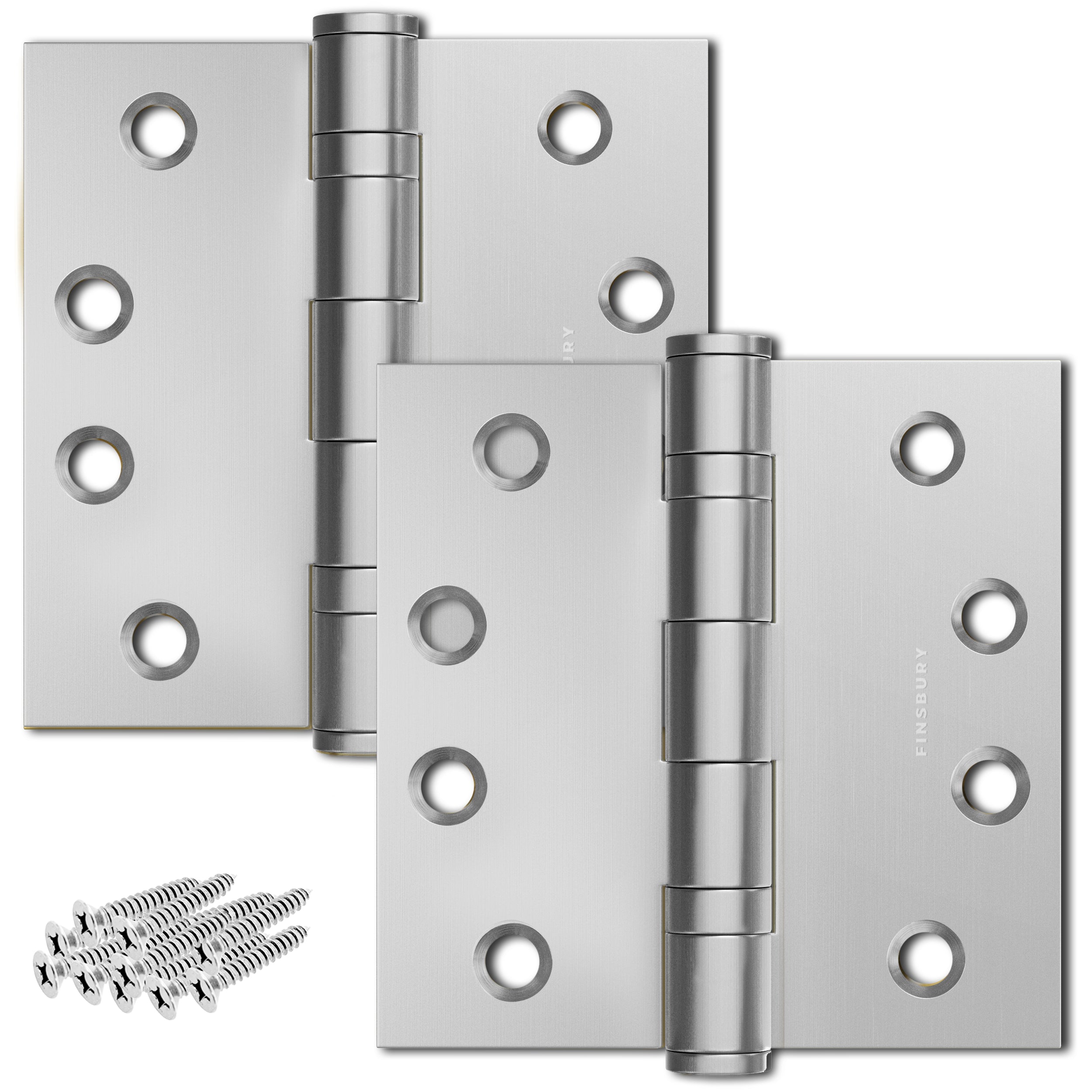 4x4" Steel Ball Bearing Hinge – Satin Nickel | Finsbury | Finsbury Hardware