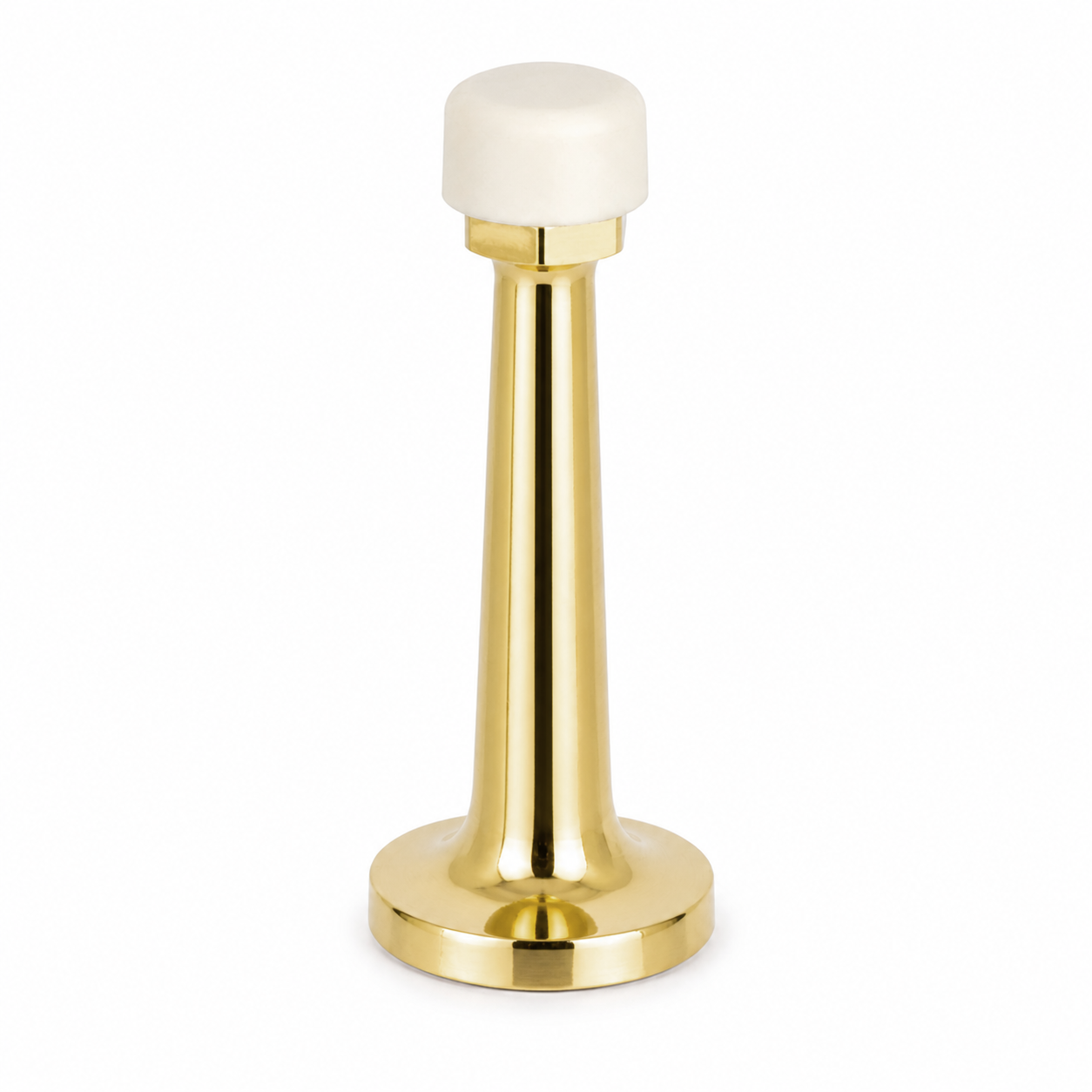 3" 1/8” Solid Brass Door Stop – Wall Mount Screw-In | Satin Brass US4 ...